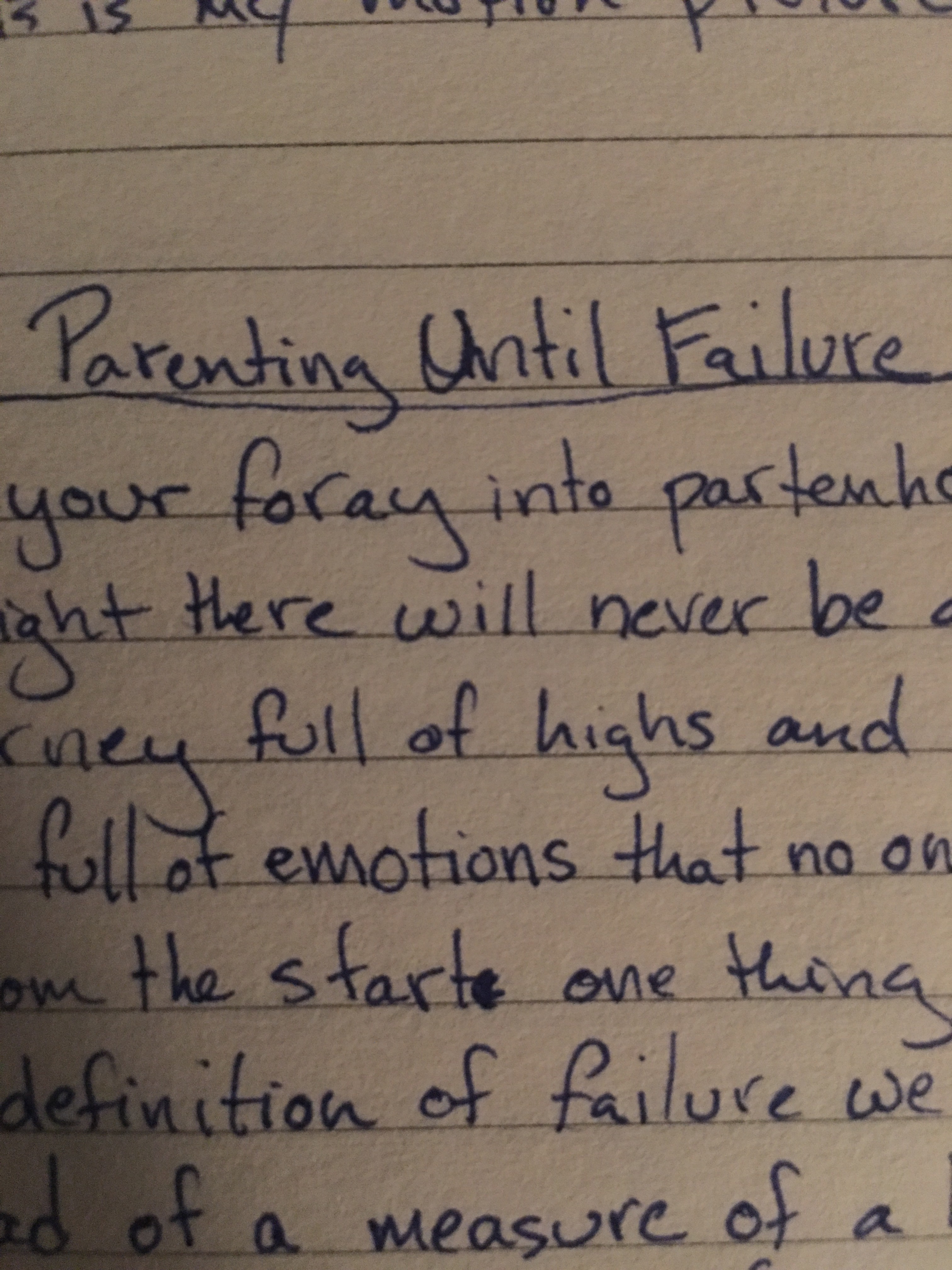Parenting Until Failure Creedative